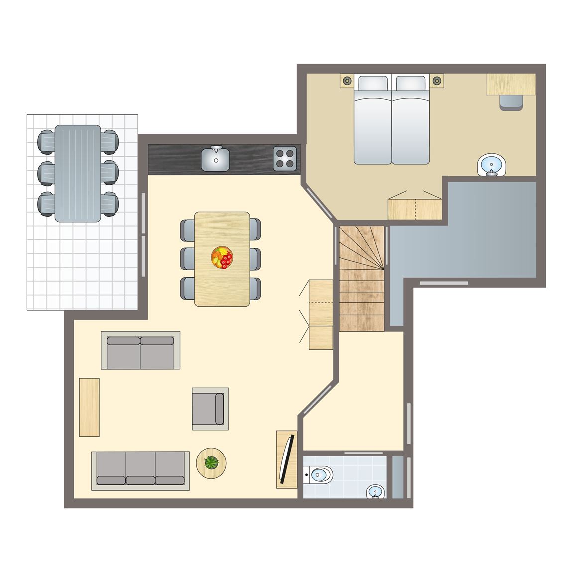 6-person bungalow 6B2 on Holiday park Orveltermarke