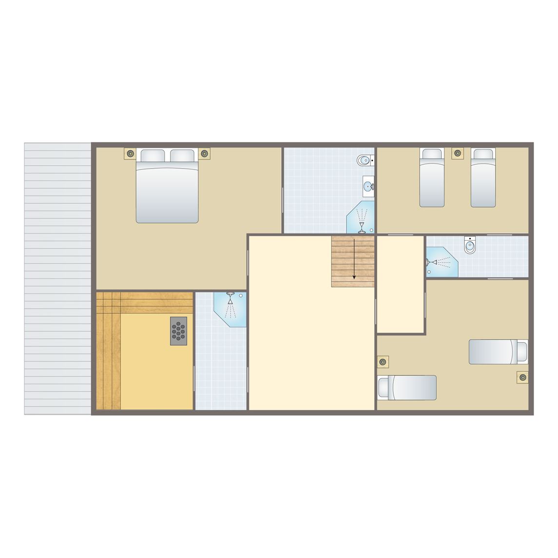 10-person lodge - Foresters Spa Plus (Pet) 10LJP1 on Piperdam