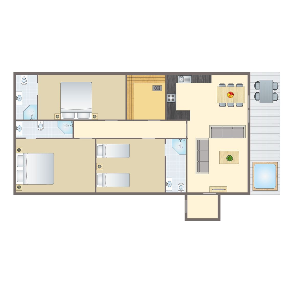 6-person lodge - Osprey Spa Plus 6LJ on Piperdam