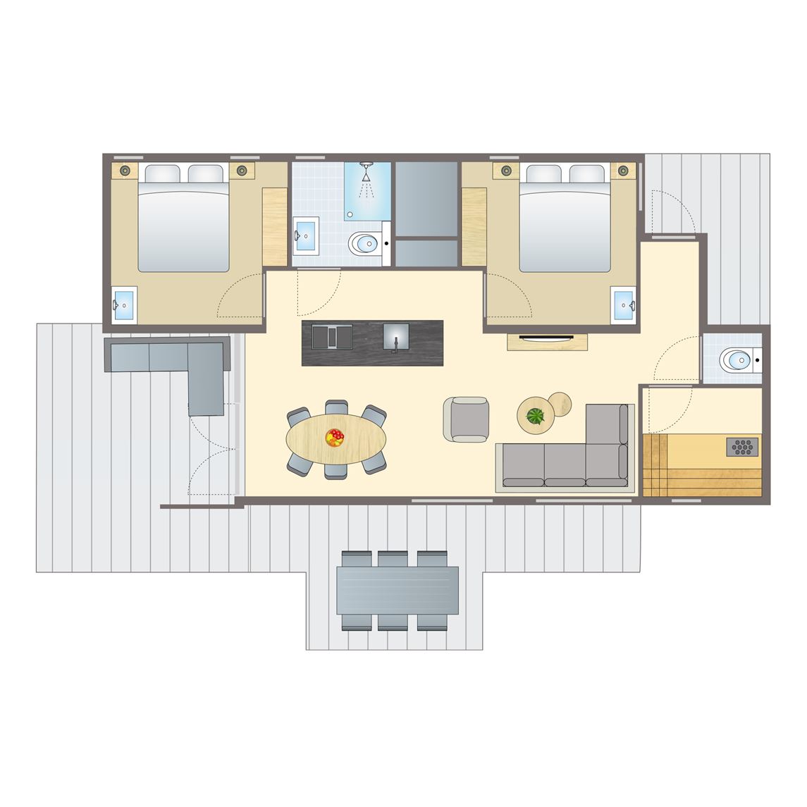 4-person Wellness lodge 4B2 on Holiday park Soof aan de Rijn