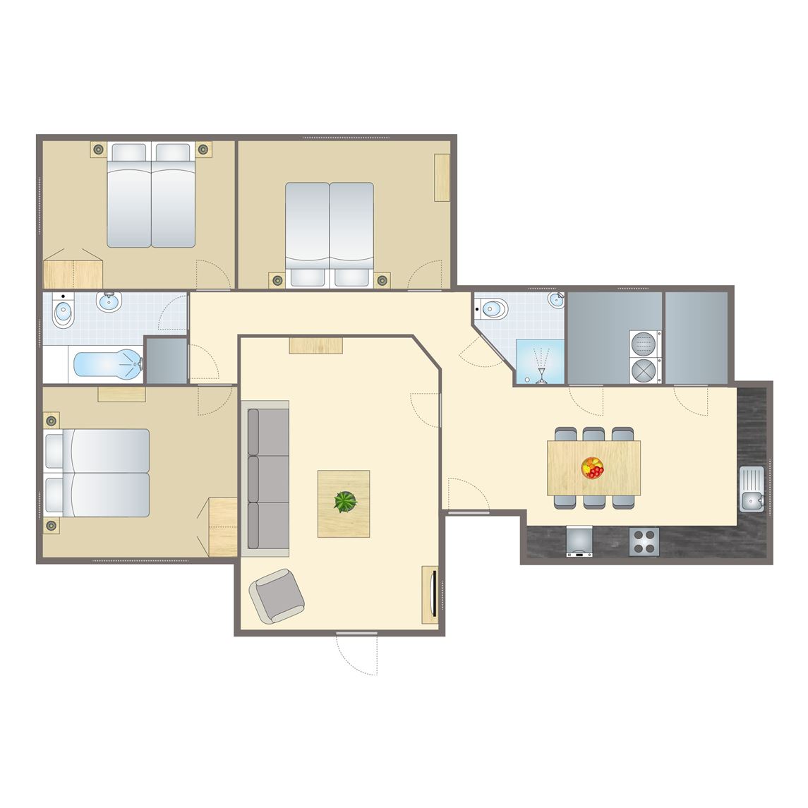 6-person cottage - Windy Hills Spa 6LP1 on Whalesborough Resort & Spa